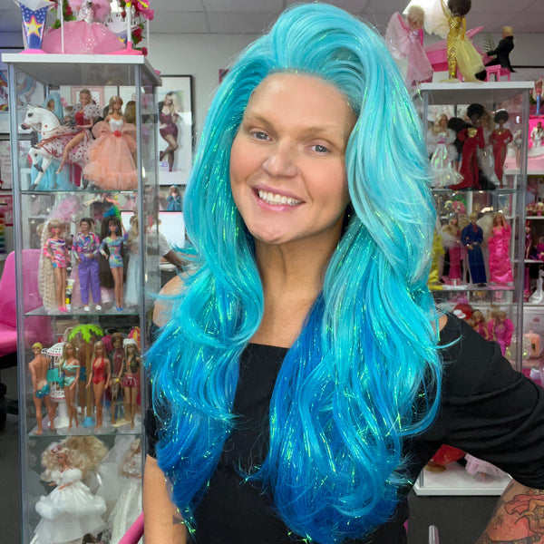 Ultimate Vanity - Queen Of Cyan - Stage Lace - Wigs by Vanity