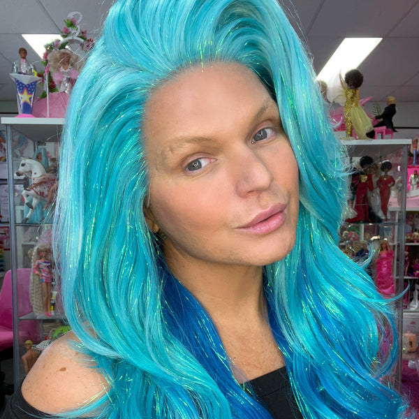 Ultimate Vanity - Queen Of Cyan - Stage Lace - Wigs by Vanity