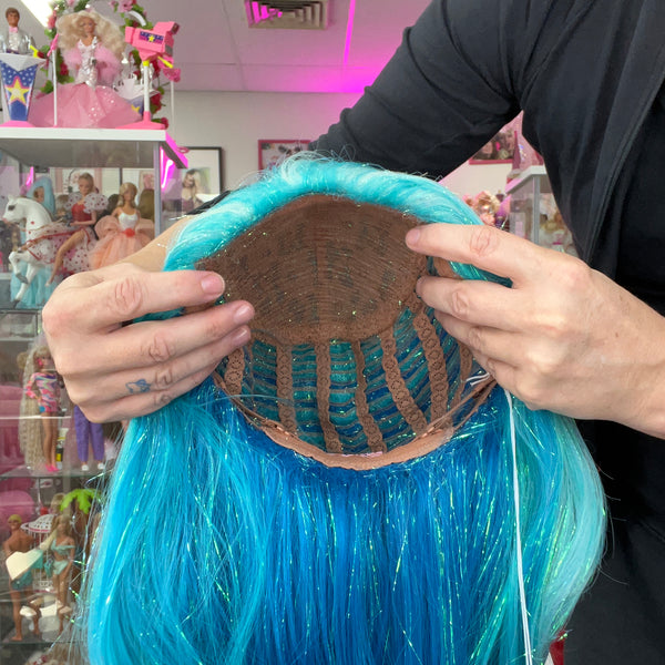 Ultimate Vanity Topper - Queen Of Cyan - Wigs by Vanity
